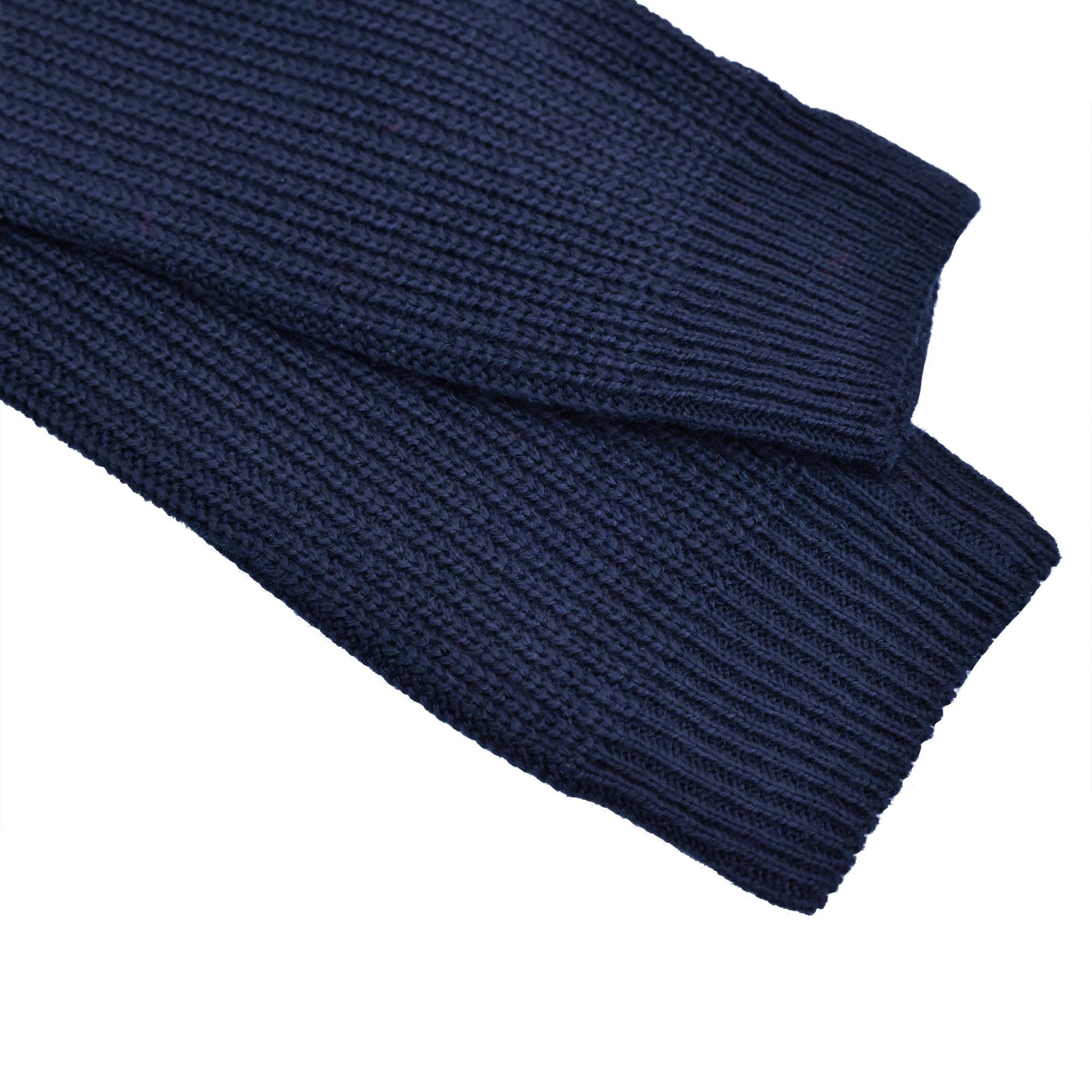 Lilax Baby Boys Basic Long Sleeve V-Neck Classic Knit Cardigan Sweater 12-18 Months Navy
