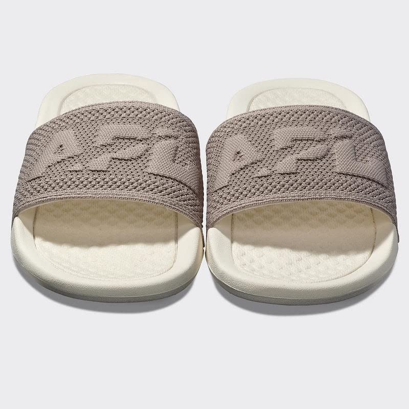 APL: Athletic Propulsion Labs Men's Big Logo TechLoom Slide Ivory/Tundra, 10