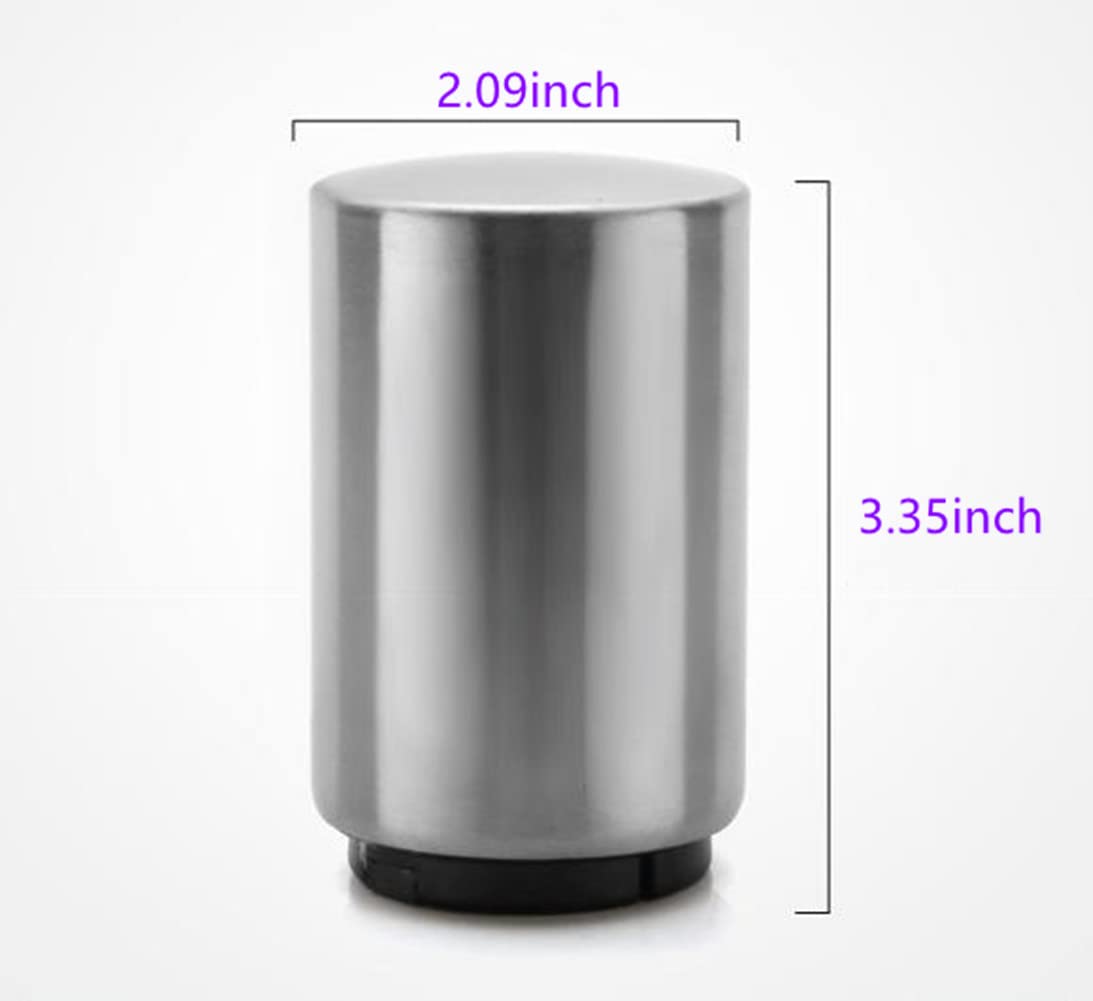 Beer Bottle Opener, Magnetic Automatic Stainless Steel Push Down Opener, No Cap Can Escape, Quick Open Cap for Kitchen Home Bar Restaurant Household Utensils