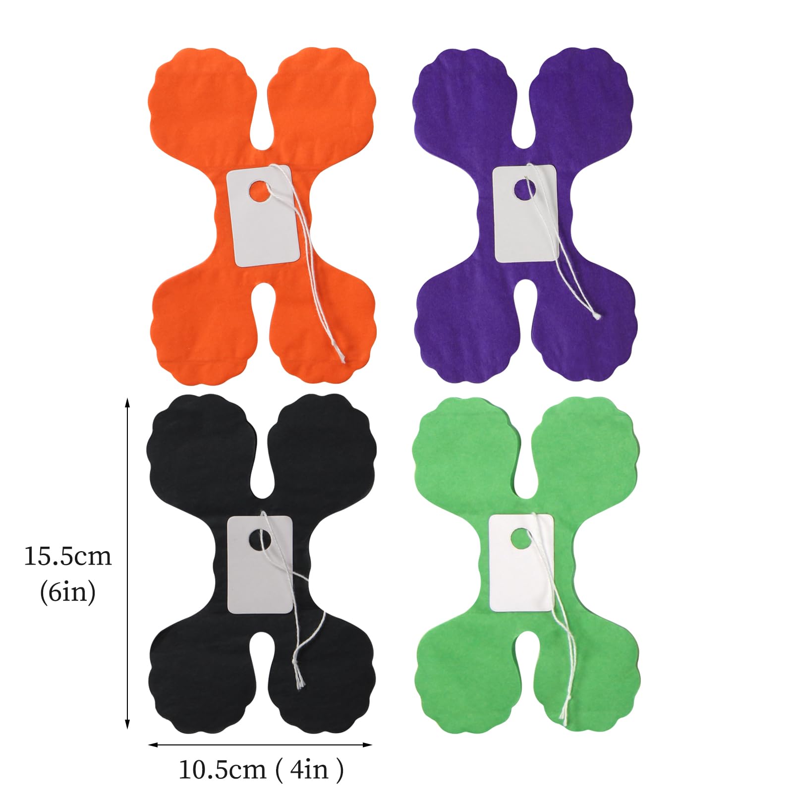 Black-Purple Orange Green Halloween Party-Decorations - 157Ft Four-Leaf Clover Streamers Garland Hanging Banner,Birthday Wedding Baby Bridal Shower Decor Hugtmr