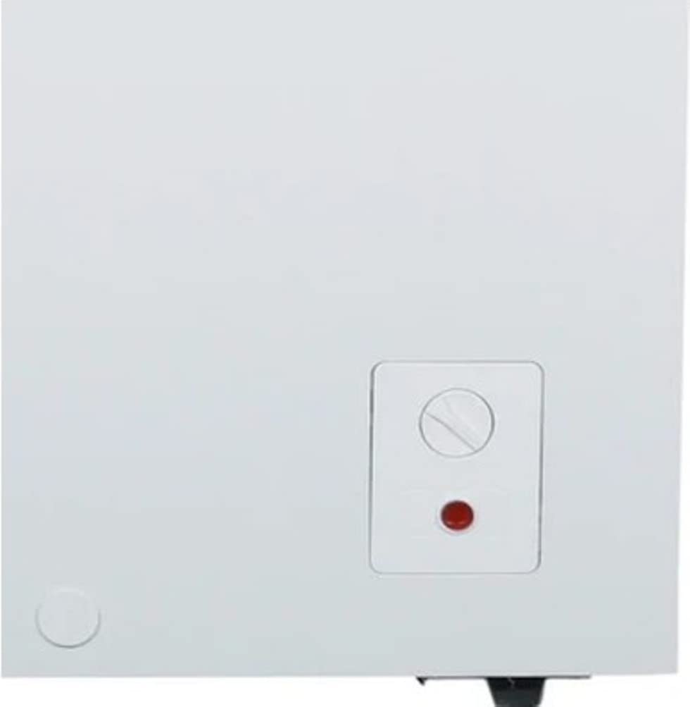Avanti CF350M0W Slim 20x22x34 Inch 3.5 Cubic Foot Capacity Stand Alone Upright Ice Chest Deep Freezer with Defrost and Removable Storage Basket, White