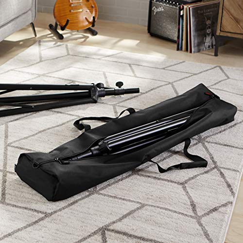 Amazon Basics Carrying Bag for Speaker, Mic and Lighting Stands, Water and Tear Resistant, Black, Solid, 47.5 x 10 x 4.75 in