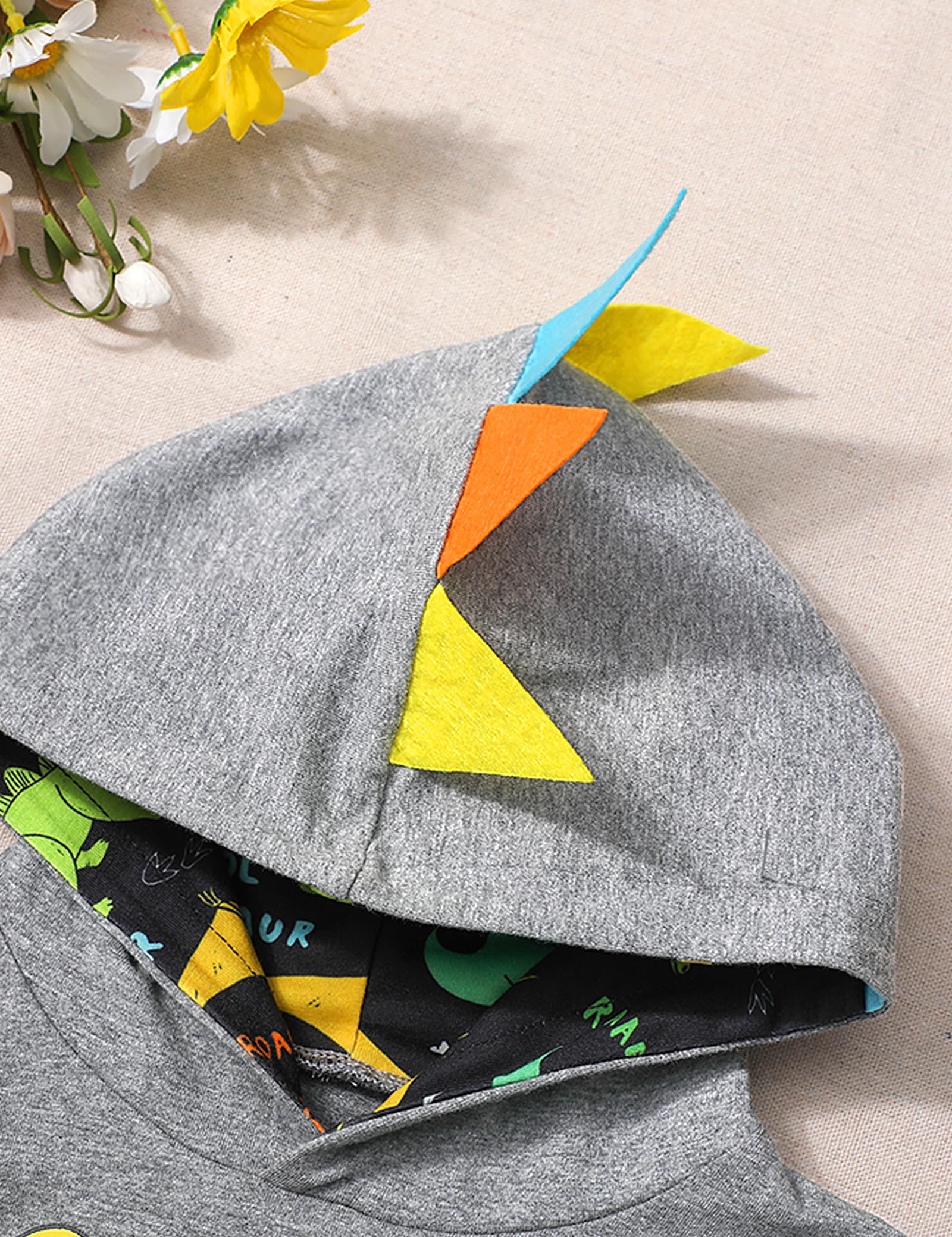 BAVADER Toddler Boy Clothes 18 24 Months Boy Clothes Mama's Boy Dinosaur Long Sleeve Hoodie Pant Sets Toddler Clothes for Boys
