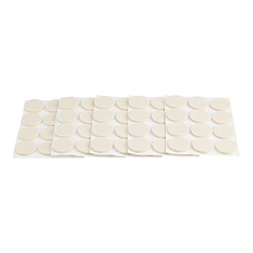 Amazon Basics Felt Furniture Pads - 1 ½-Inch Circle, Beige, 60-Pack