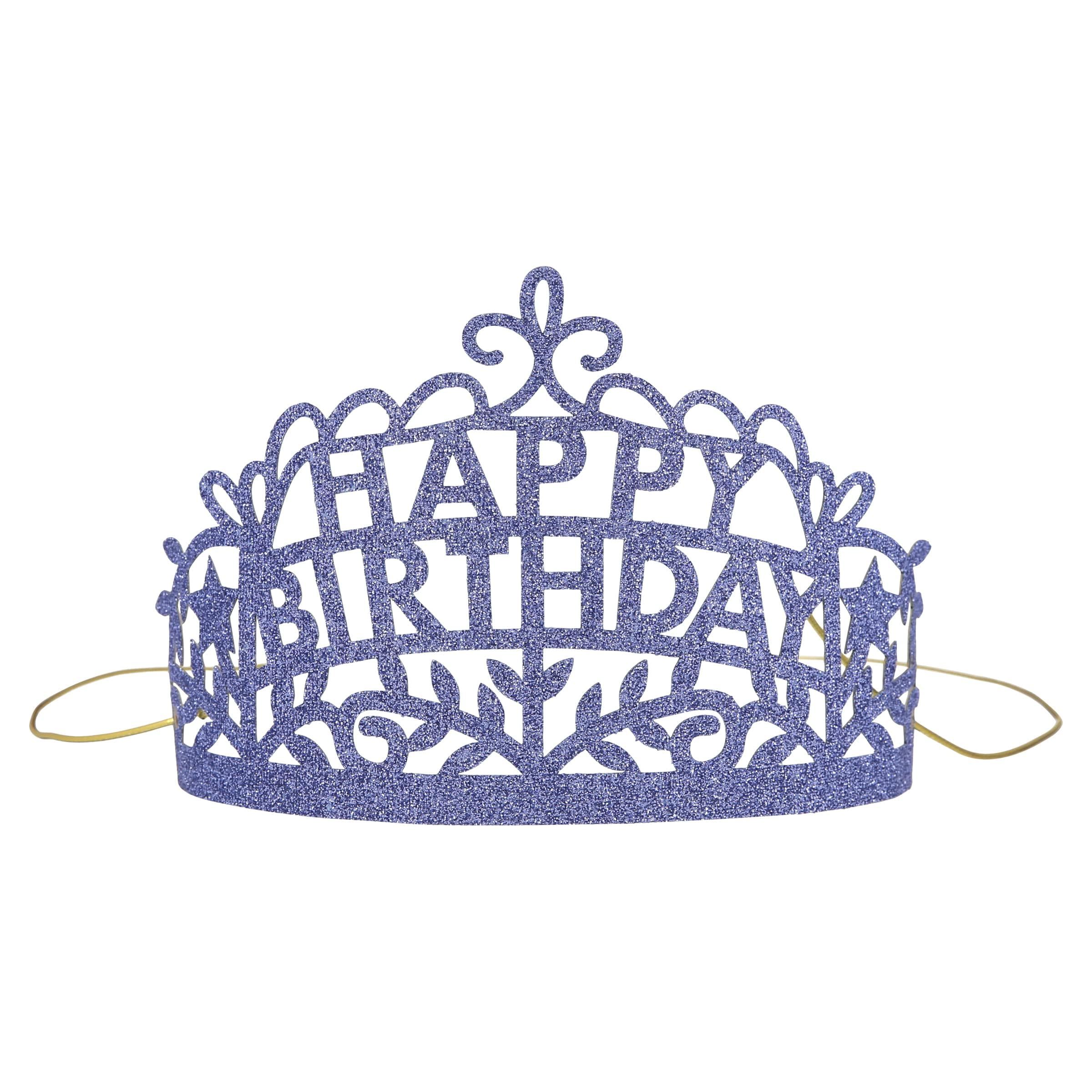 Meri Meri Happy Birthday Party Tiaras (Pack of 8)