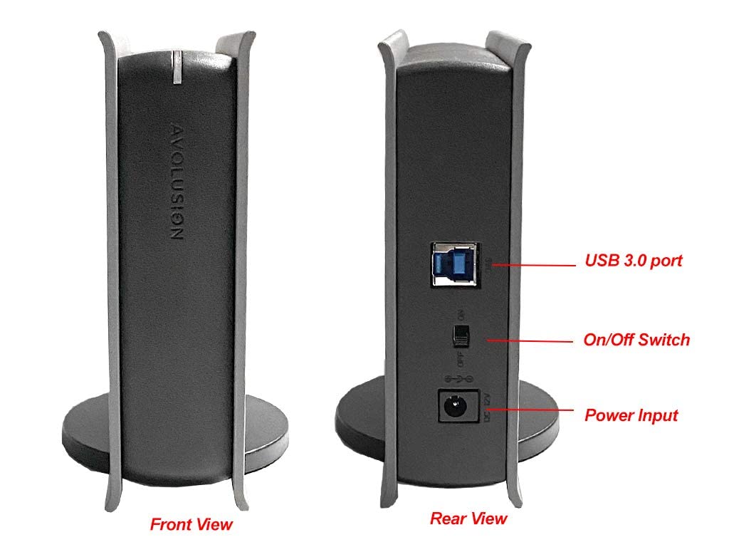 Avolusion PRO-5X Series 4TB USB 3.0 External Gaming Hard Drive Works for PS4 Original, Slim & Pro (Grey)