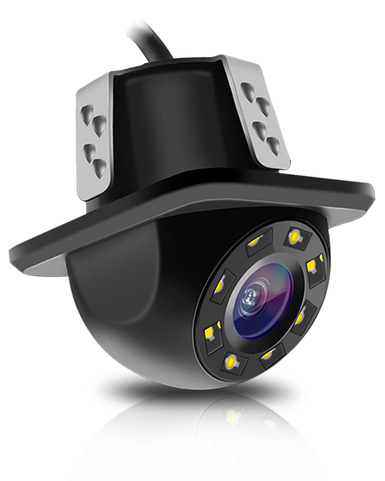 ANYTOP Car Backup Camera,Rear View Reverse Camera 8 LED Lights Night Vision HD Waterproof IP68 with 170° Super Wide Angle Vehicle Backup Camera for Cars Pickup Trucks SUVs RVs Vans