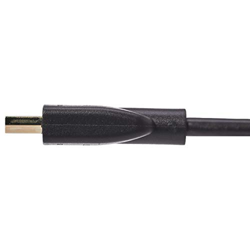 Amazon Basics Flexible and Durable Mini HDMI Cable (18Gpbs, 4K/60Hz) - 6 Feet, Black, Projector