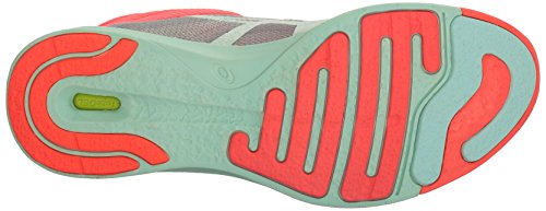 ASICS Women's Fuzex Rush Running Shoe, Mid Grey/Bay/Flash Coral, 6.5 M US