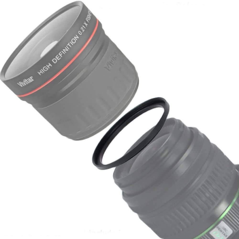 67mm-72mm Step Up Ring (67mm Lens to 72mm Filter), WH1916 Camera Lens Filter Adapter Ring Lens Converter, 2 Packs