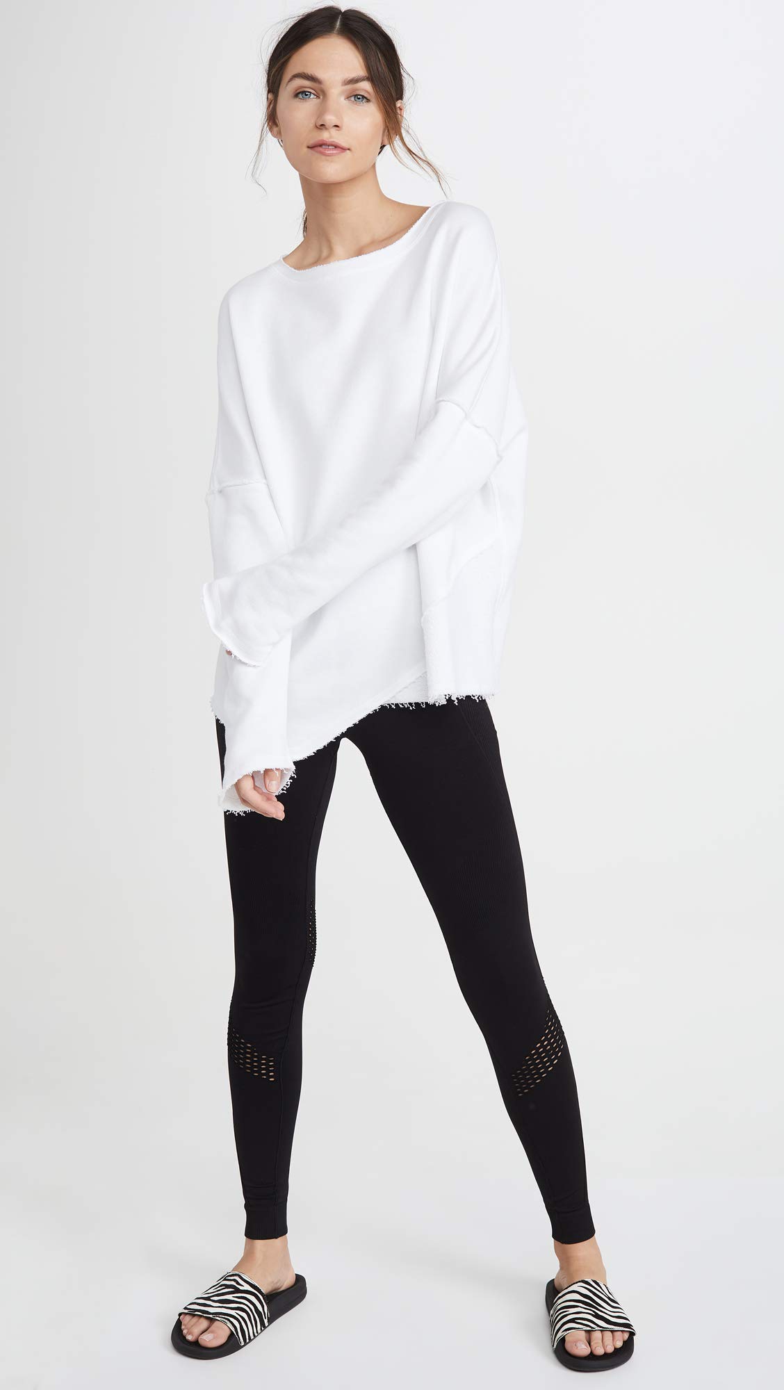 Alala Women's Exhale Sweatshirt, White, L
