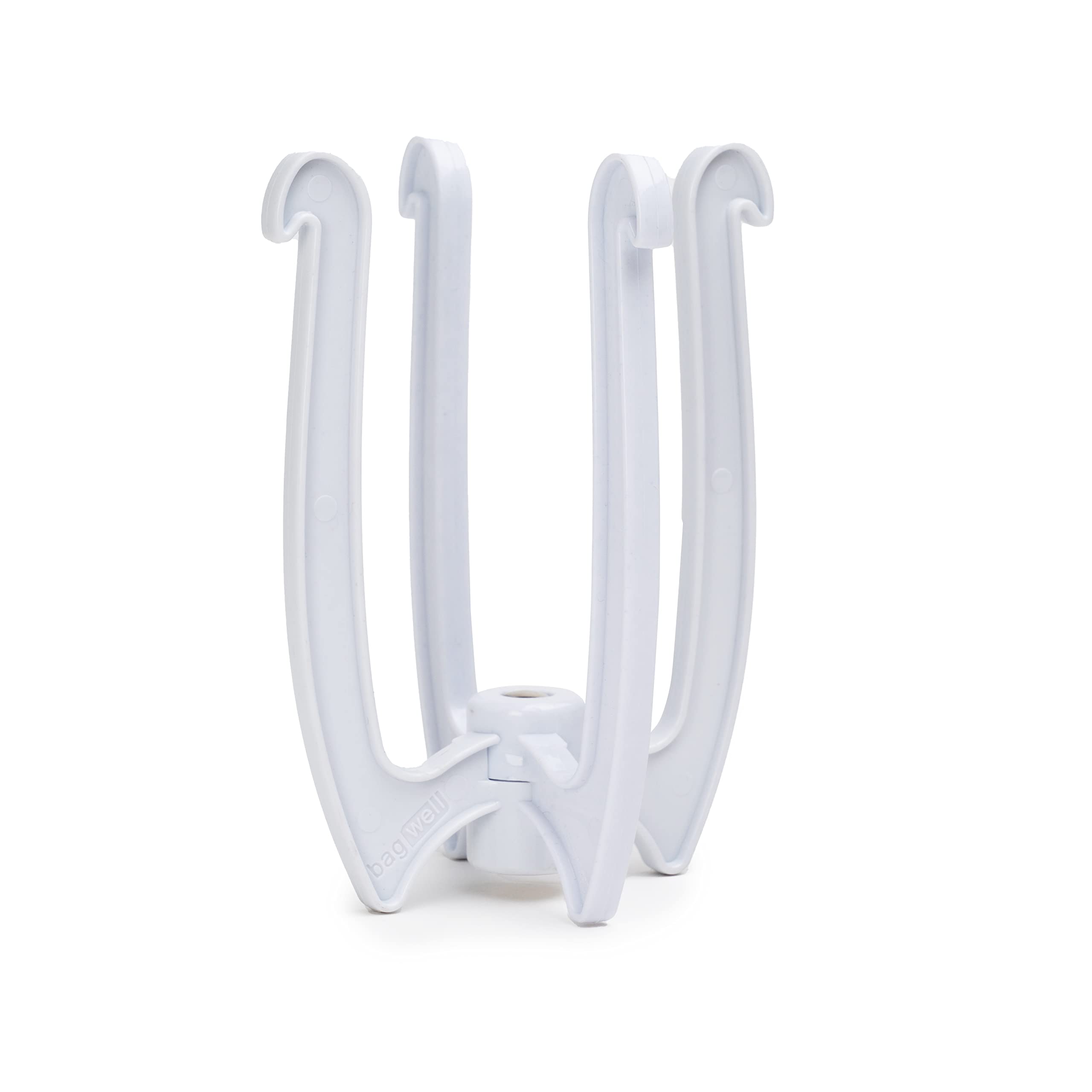 Bag Well Size Well Sealable Holder for Food Storage Bags, 1 Quart, White