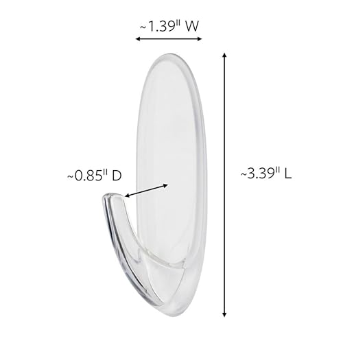 Command Outdoor Large Window Hooks, Total 4 Hooks with 8 Command Strips, 4 Pack of 1 Hook, Decorate Damage-Free