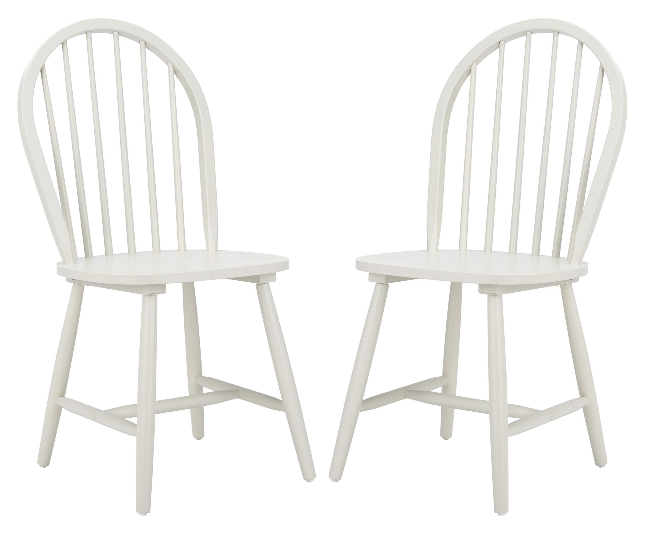 Safavieh Home Camden Farmhouse Off-White Spindle Back Dining Chair, Set of 2