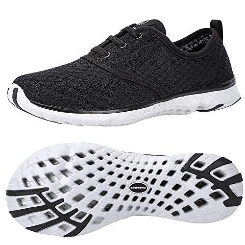 ALEADER Women's Stylish Quick Drying Water Shoes Black 9 D(M) US