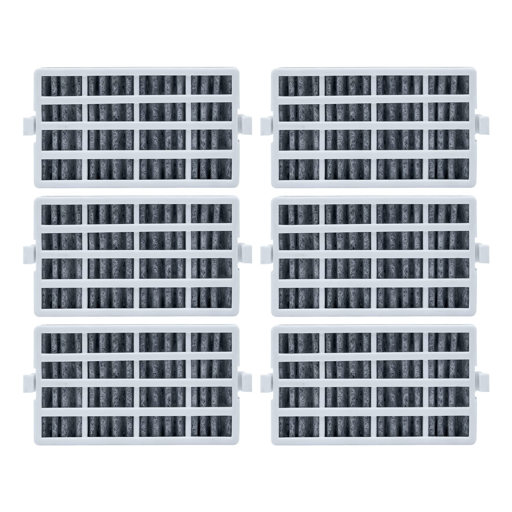 EvertechPRO W10311524 Fresh Air Cleaner Filter Assembly Pack of 6 Replacement for Whirlpool Refrigerator 2319308 AIR1 W10315189 W10335147