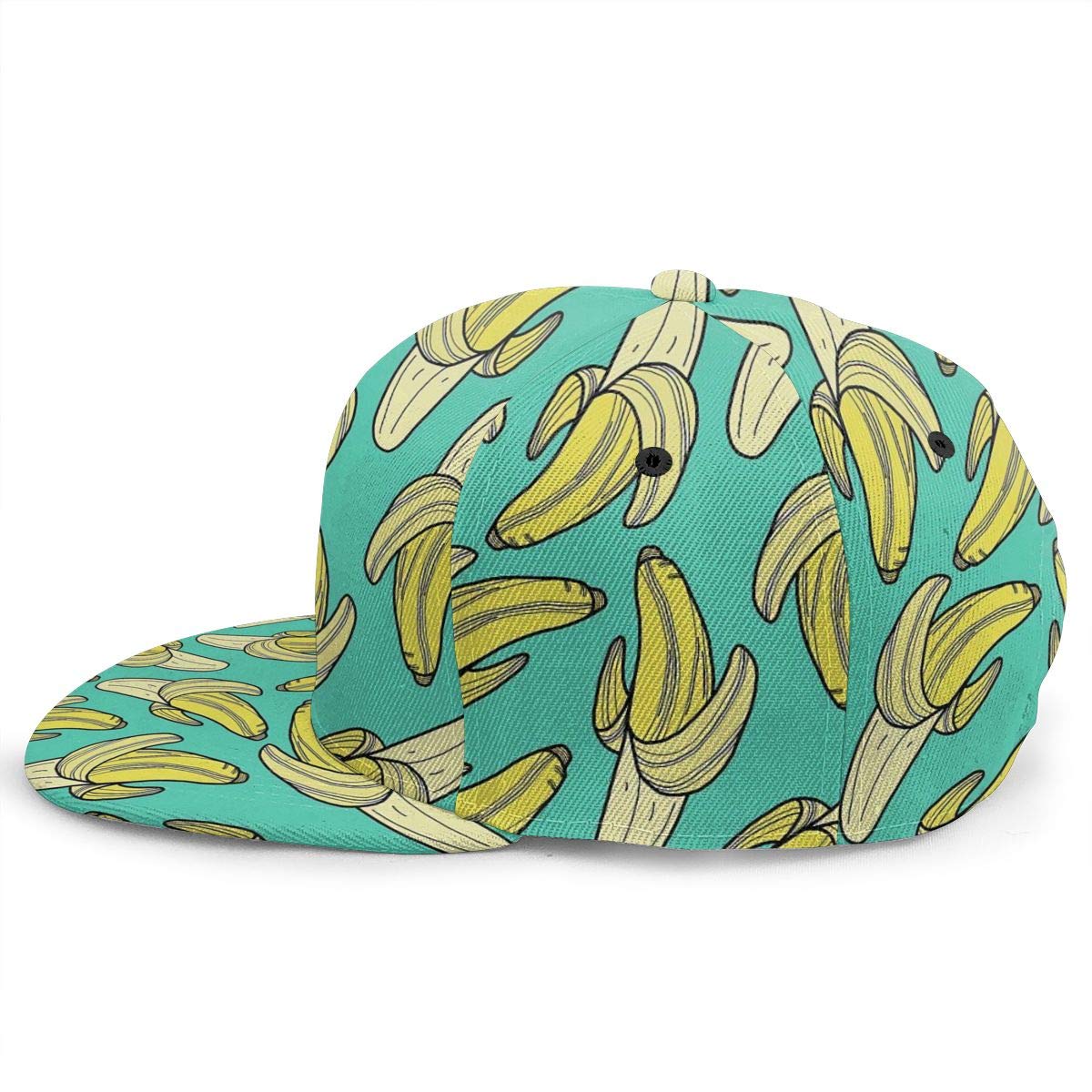antkondnm Funny Banana Hat for Men/Women Flat Brim Baseball Cap Snapback Trucker Hat