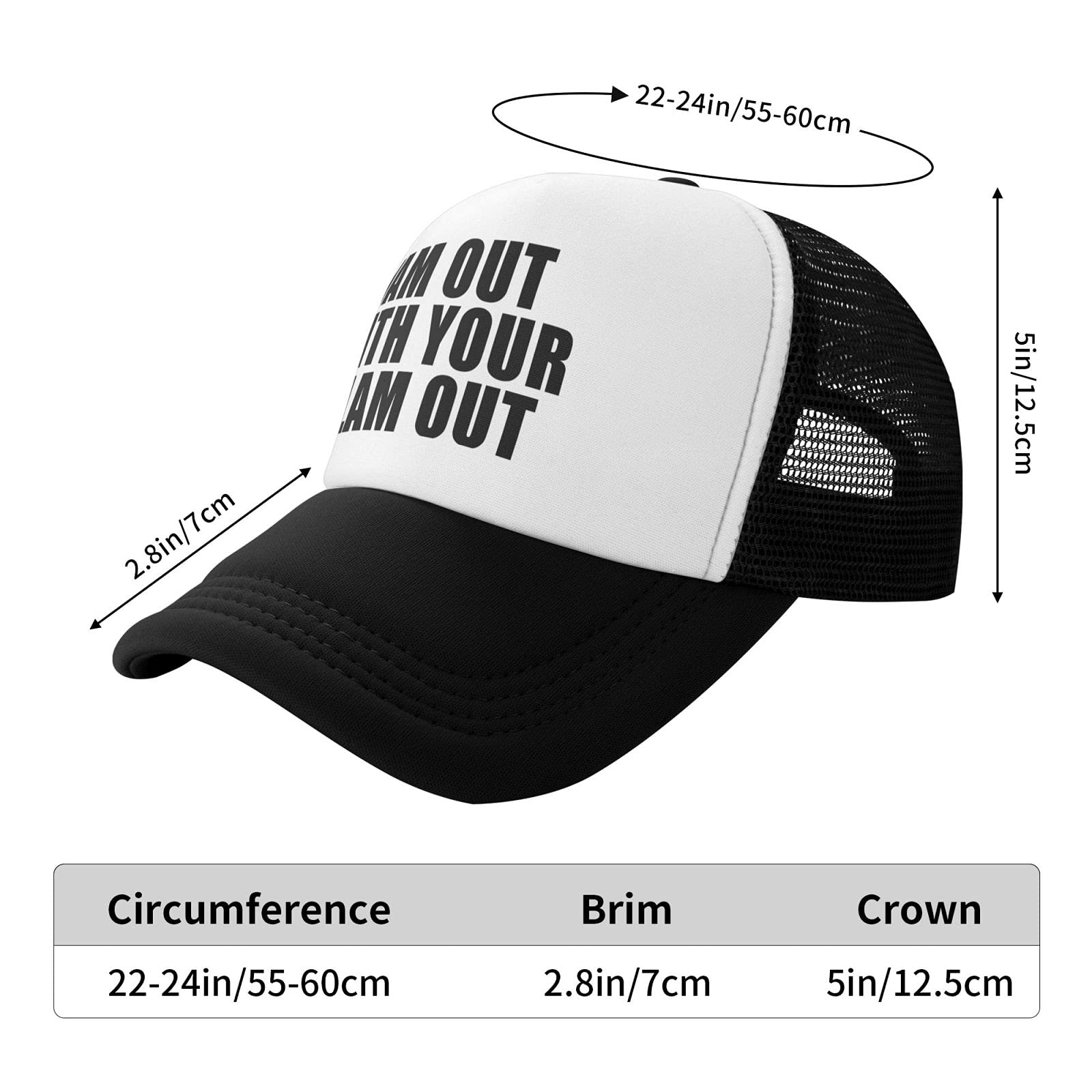 antkondnm JAM Out with Your Clam Out - Unisex Adult Trucker Cap Hat, Color04, One Size