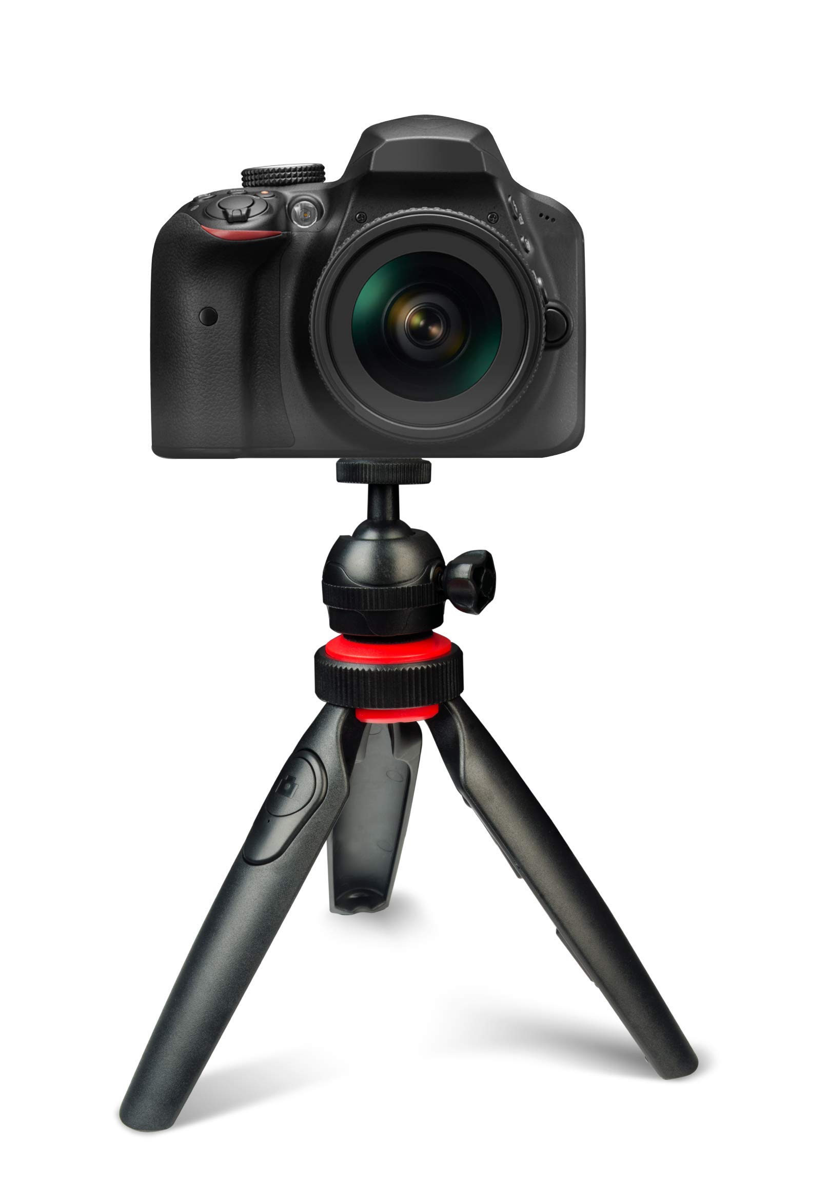 Active Mini Tripod with Wireless Bluetooth Shutter Remote & Camera Mount