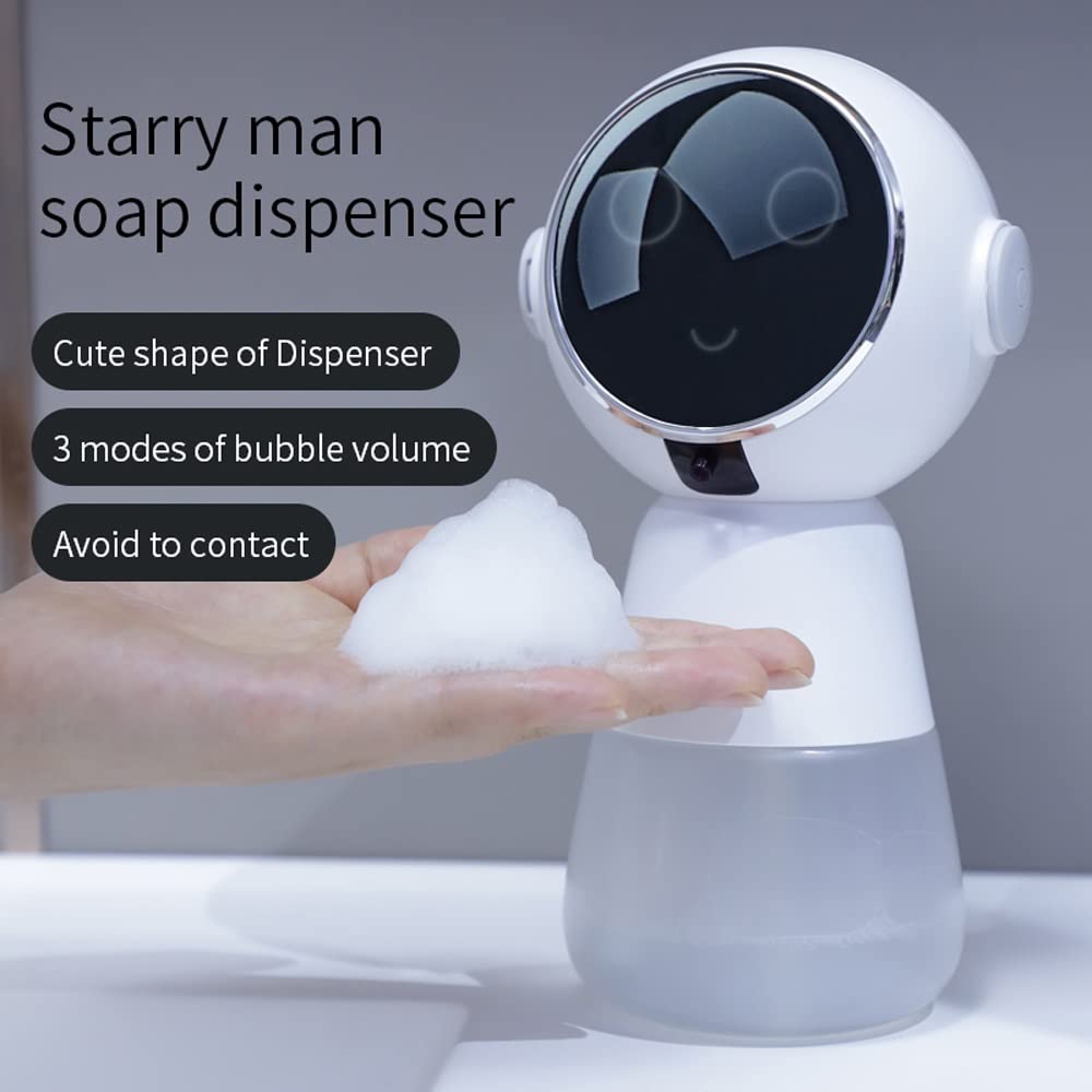 AVLUZ Soap Dispenser,Automatic Foaming Soap Dispenser Smart Induction Hand Sanitizer Dispenser Home Electric Foam Washing Hand Machine (Color : White)