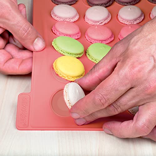 Silikomart 23.041.00.0065 Mac 01 Carpet for Making 48 Silicone Macaroons 2 x 18.5 x 37 cm, Red