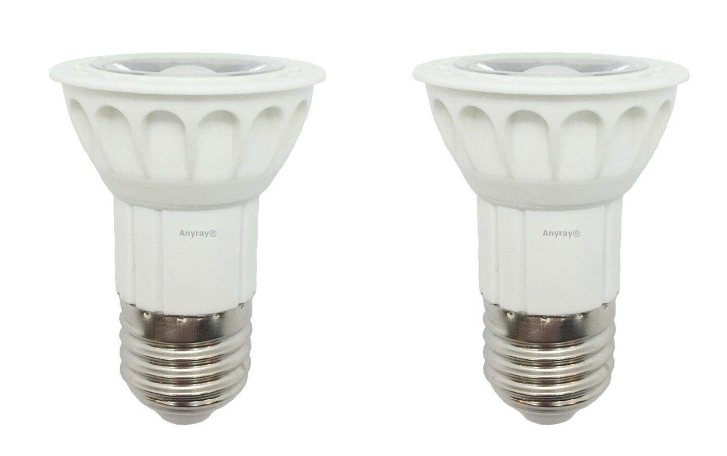 Anyray (2)-LED 5W Bulbs Replacement for Range Hood Halogen Light Bulbs AP3203068 WB08X10028 50W 120V
