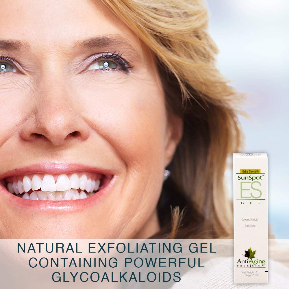 Lane Innovative - SunSpot ES, Natural Exfoliating Gel, Skin Rejuvenating Ingredients, Including Aloe Vera and Tea Tree Oil (0.5 Ounce)