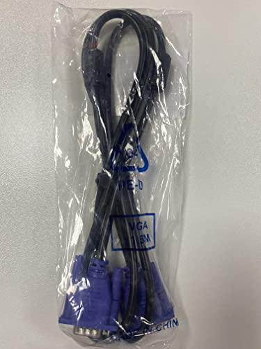 ENUODA Blue VGA Cable 15 Pin Male to Male Plug Computer Monitor Cable Wire Cord，4.9 Feet