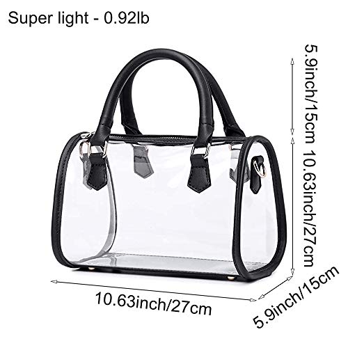 KEEPOP Women Clear Shoulder Bag Transparent Handbag and Purses PVC Crossbody Bage