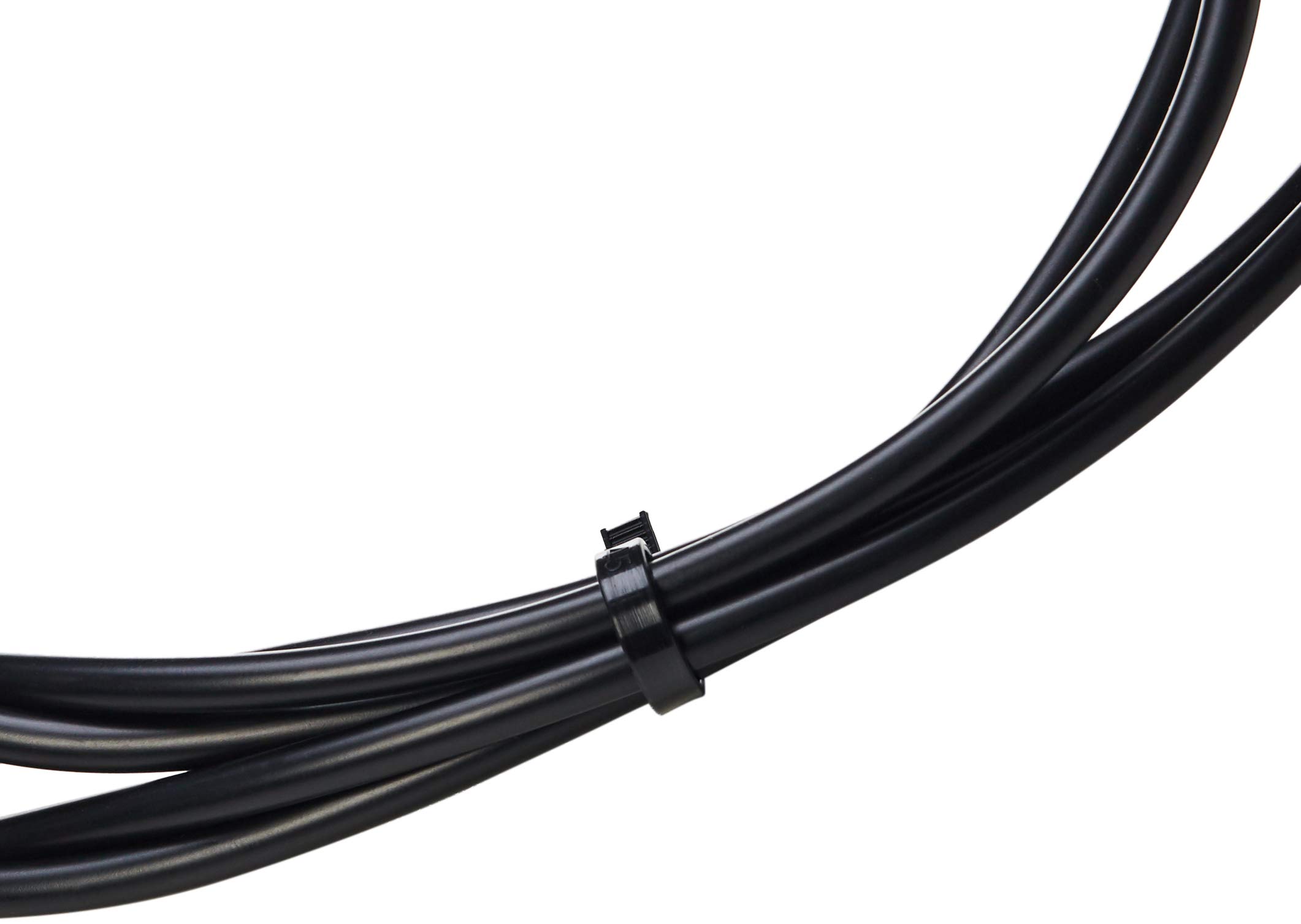 Amazon Basics Assorted Self-Locking Nylon Cable Zip Ties (6, 8, and 12 Inch), 300 Pack - Black and White