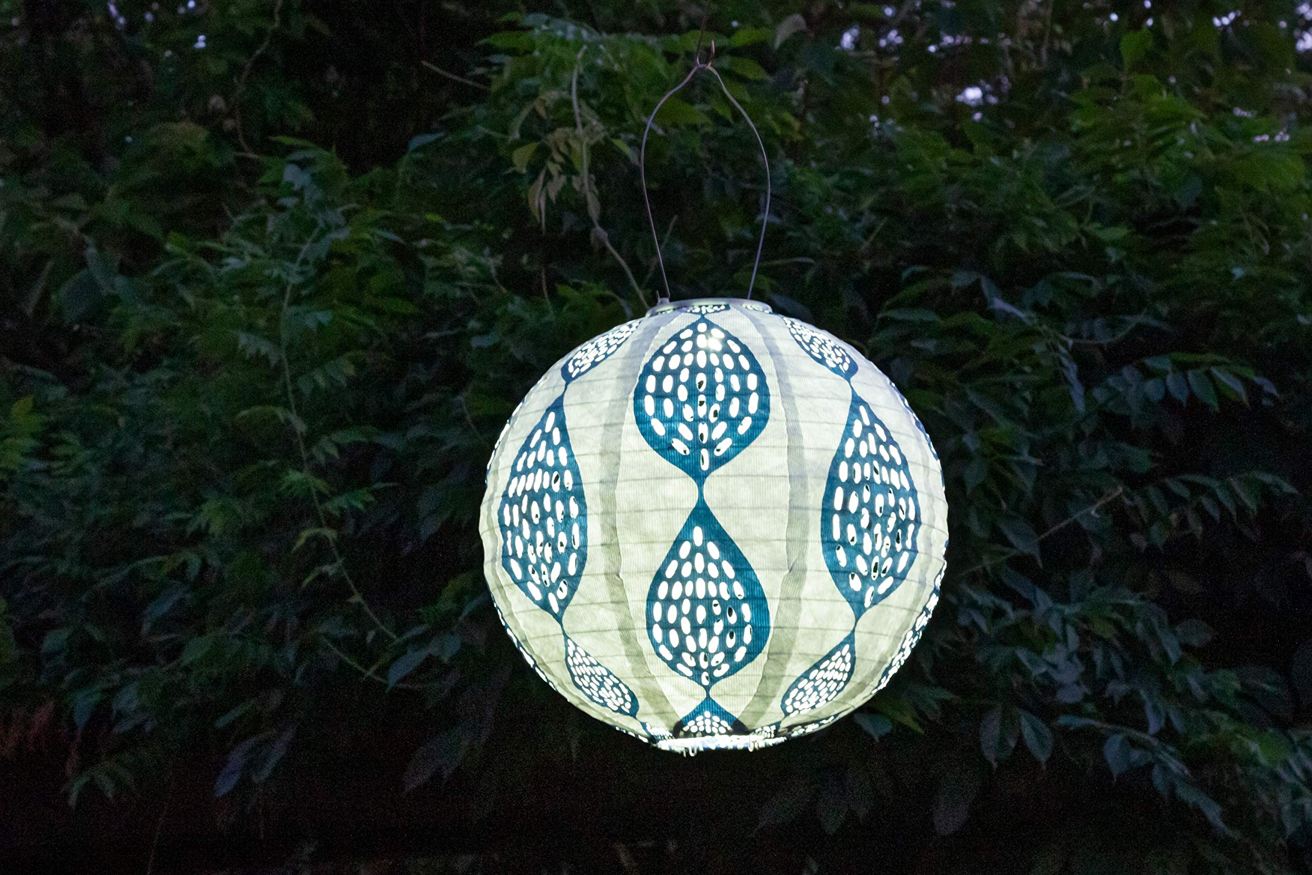 Allsop Home & Garden 32297 Soji Stella Solar Lantern, Indigo Leaf
