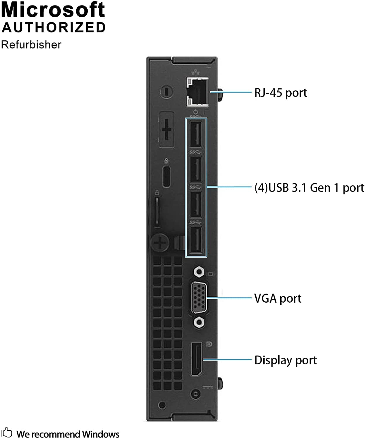 DELL Optiplex 9020 Ultra Small Tiny Desktop Micro Computer PC (Intel Core i5-4570T, 16GB Ram, 512GB Solid State SSD, WiFi, Bluetooth, HDMI Win 10 Pro (Renewed)']