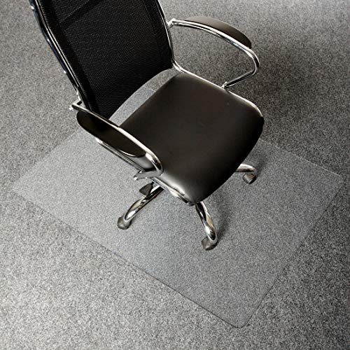 Amazon Basics Polycarbonate Office Chair Rectangular Mat for Thick Carpet, 35 x 47-Inch, Clear