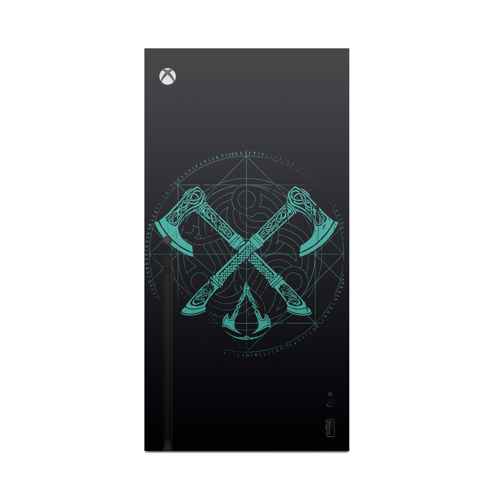 Head Case Designs Officially Licensed Assassin's Creed Dual Axes Valhalla Key Art Matte Vinyl Sticker Gaming Skin Decal Cover Compatible With Xbox Series X Console