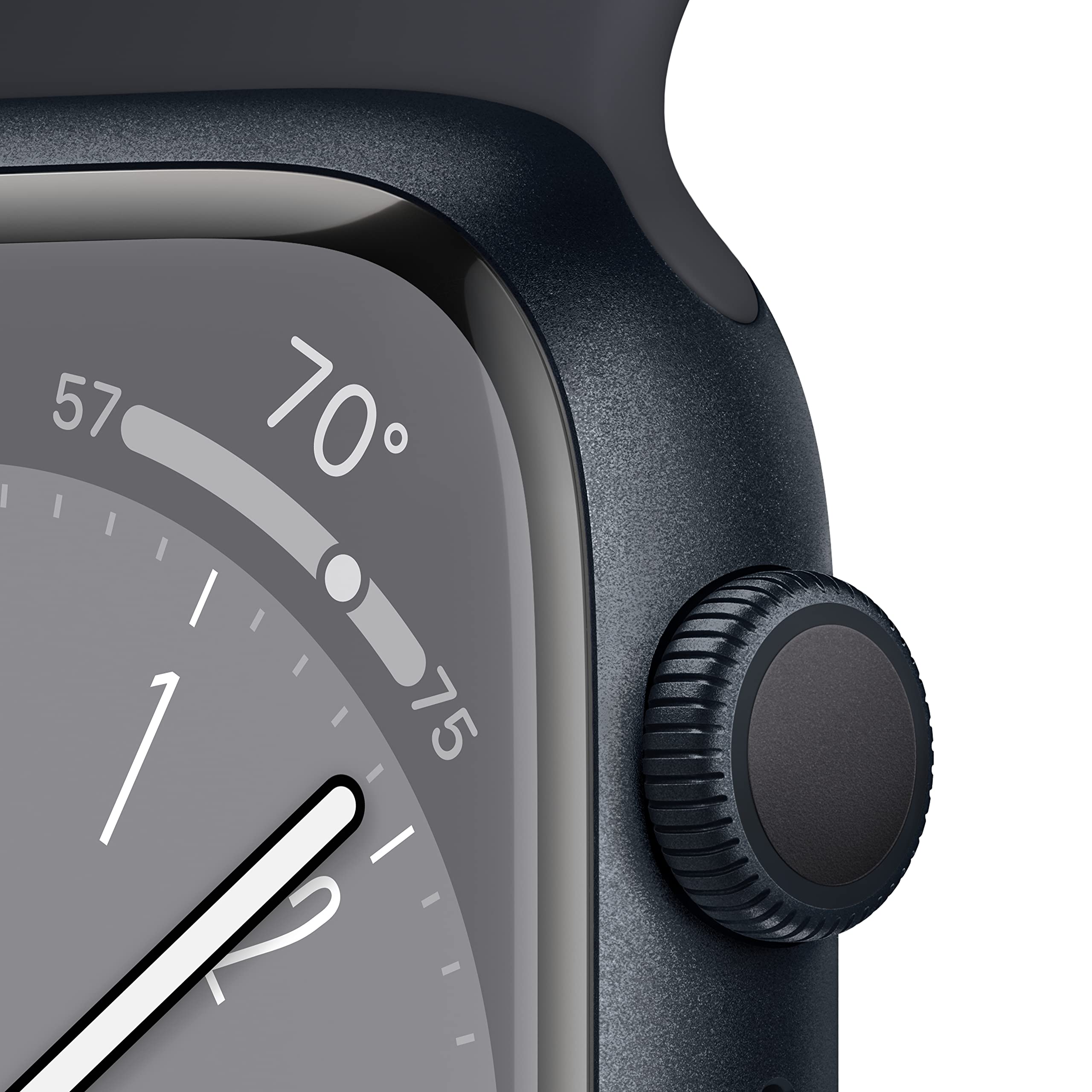 Apple Watch Series 8 [GPS 45mm] Smart Watch w/ Midnight Aluminum Case with Midnight Sport Band - S/M with AppleCare+ (2 Years)