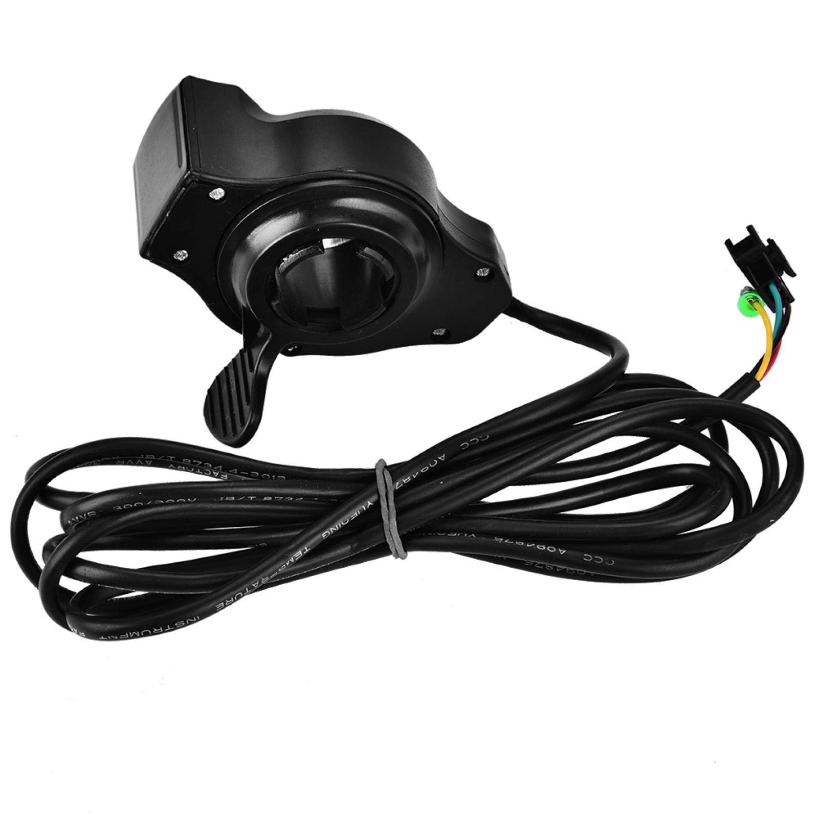 Alomejor 12V - 99V Ebike Scooter Thumb Throttle with LCD Battery Voltage Display Accessory