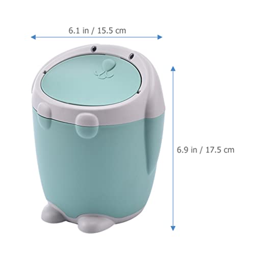 BESPORTBLE Desk Trash can Cute Mini Desktop Trash Can Bunny Kitchen Small Garbage Can Rabbit Animal Countertop Trash Can Garbage Container Bin Desktop Organizer for Coffee Table Office