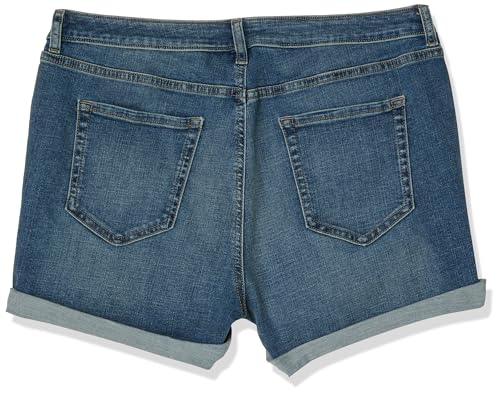 Amazon Essentials Women's 4" Denim Short, Medium Wash, 10