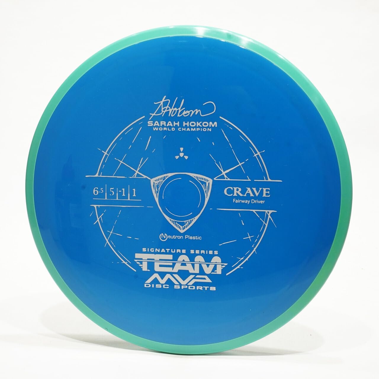Axiom Crave (Neutron) - Hokom Signature Series Fairway Driver Golf Disc, Pick Your Disc 159g Yellow w/Purple Rim