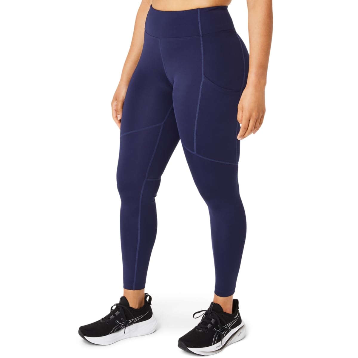 ASICS Women's New Strong 92 Printed Tights Apparel, M, Barely Rose Print