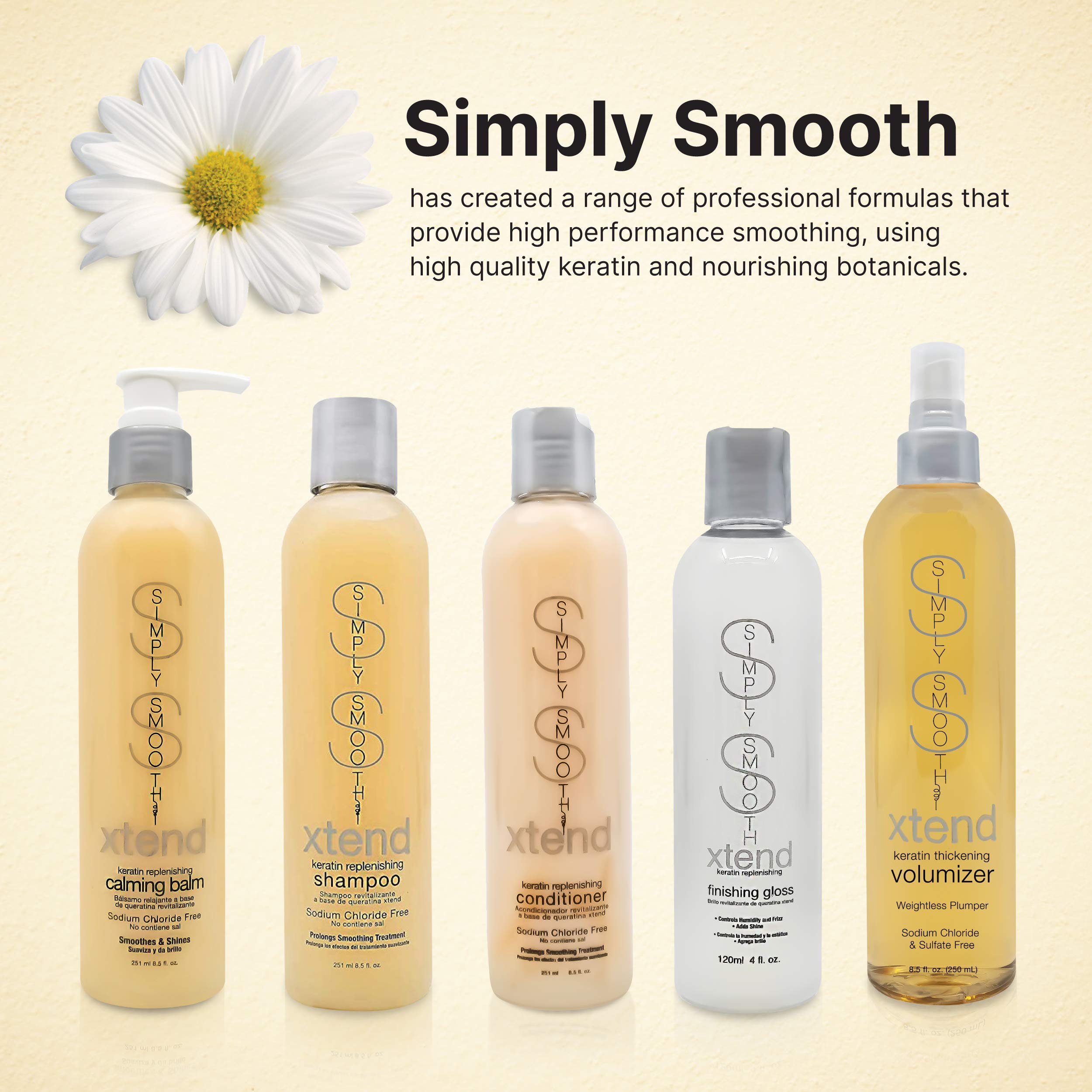 Simply Smooth Xtend Keratin Replenishing Shampoo, 33.8 oz