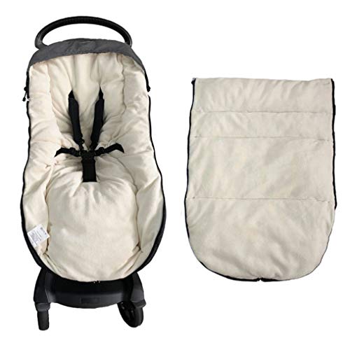funlife Anti-Kick Waterproof High Performance Winter Stroller Footmuff Fits All Travel Gear,Front Piece Height Adjustable and Removable