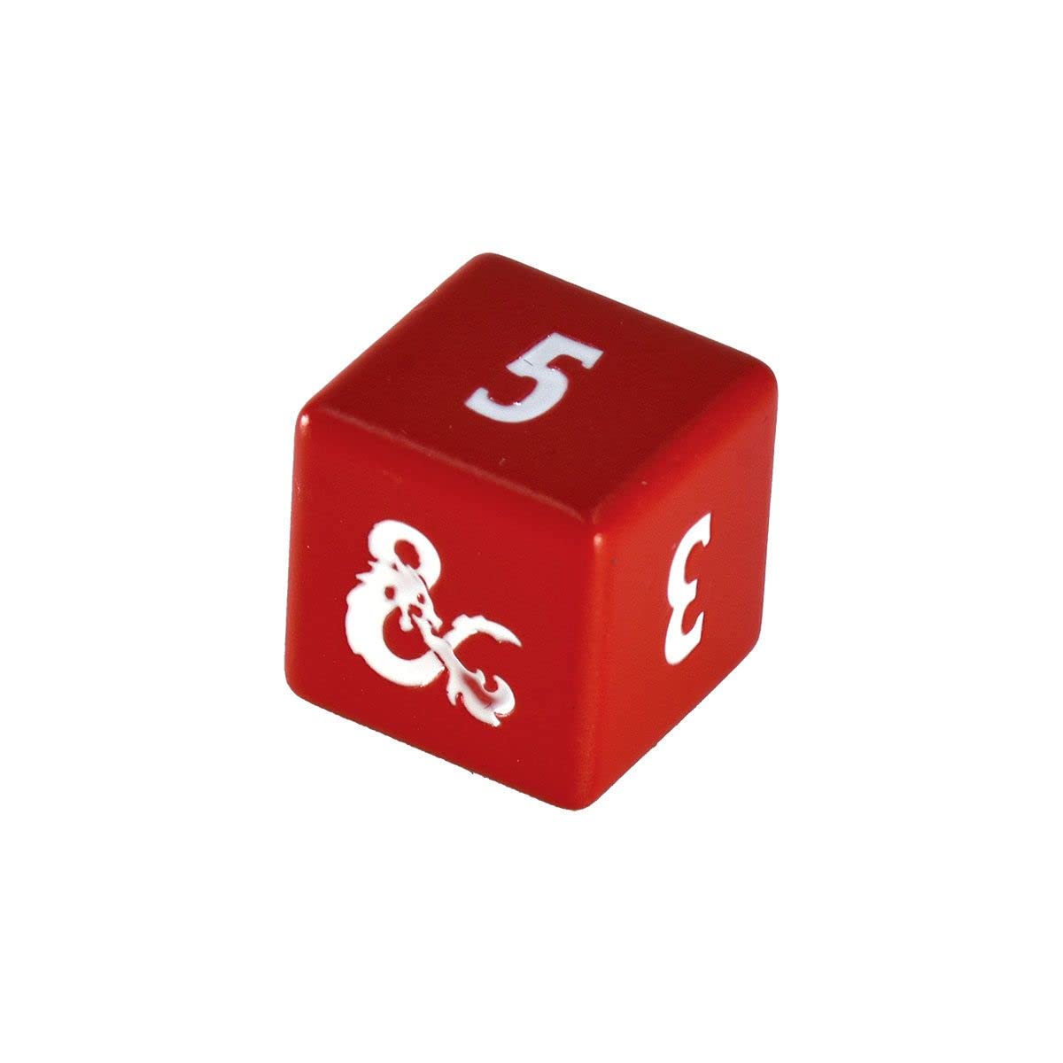 Heavy Metal Red and White D6 Dice Set for Dungeons & Dragons - Great for RPG, DND, MTG as Gamer Dice or Board Gaming Dice