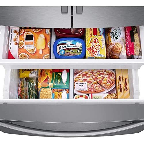 Samsung 27 Cu. Ft. Fingerprint Resistant Stainless Steel 3-Door French Door Refrigerator With External Water & Ice Dispenser