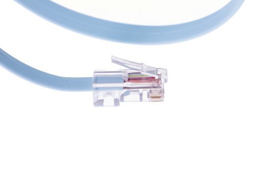 RW RoutersWholesale CAB-CONSOLE-RJ45 - DB9 to RJ45 Console Cable, 6 Ft for Cisco