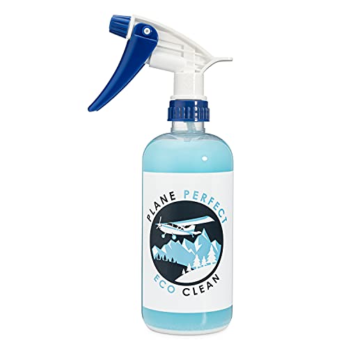 Plane Perfect EcoClean Waterless Cleaner, Wash and Wax for Airplanes, Automotive, Bikes and More (16 oz. Spray Bottle)