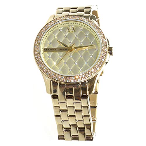 Armani Exchange Ladies Stainless Steel Watch, Color: Gold Tone (Model: AX5216)