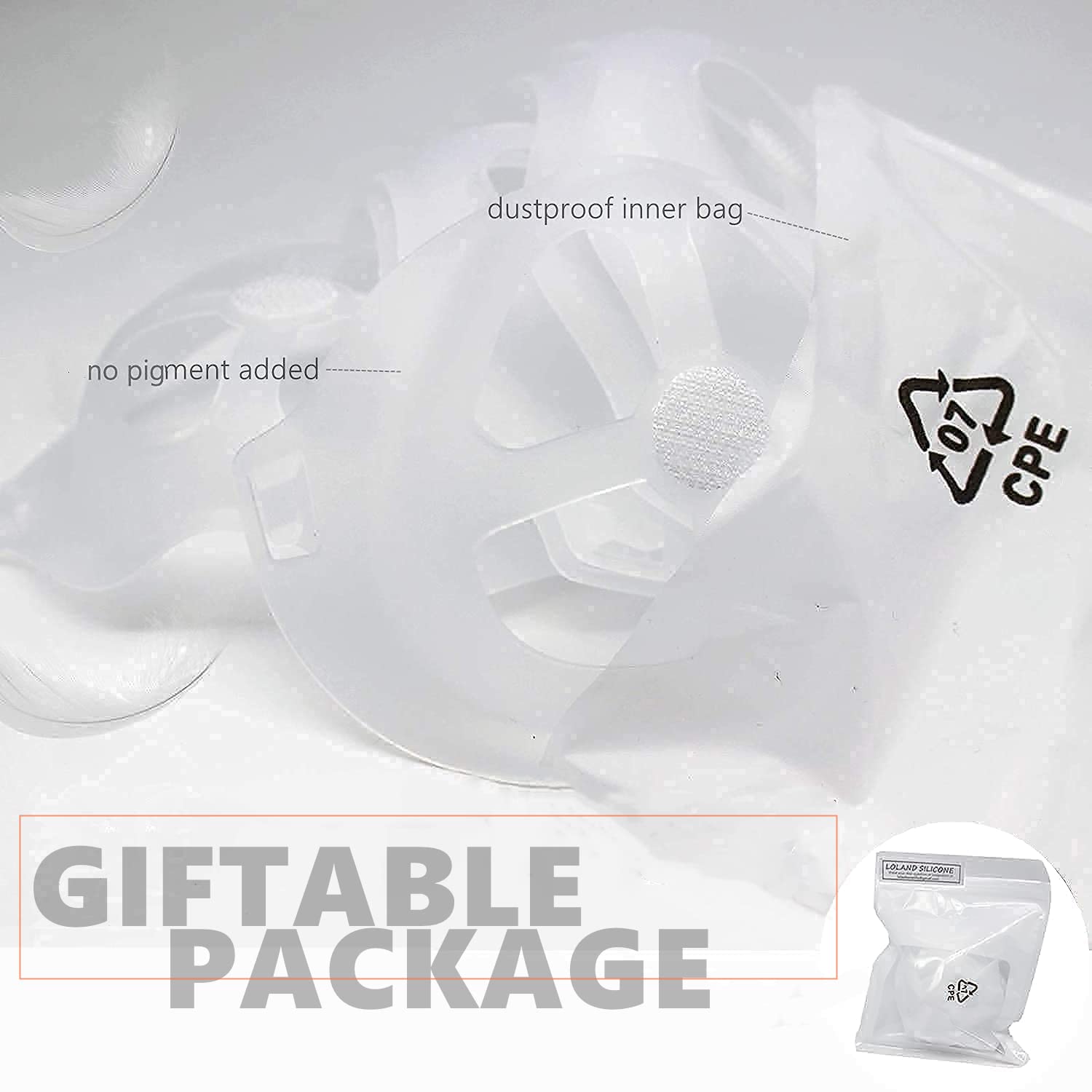 6Pcs Upgraded Mask Bracket Inserts for Cool Better Breathing-Silicone Turtle 3D Face Mask Bracket Insert to Keep Off Face-Mask Inner Support Frame Protect Lipstics-Mask Guards Spacers for Under Mask