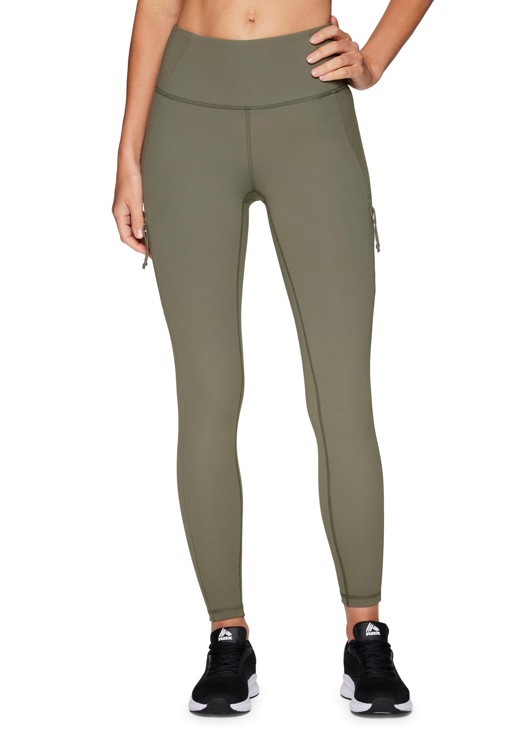 Avalanche Women's Super Soft Hiking Yoga Legging with Hidden Zip Pockets Almond M