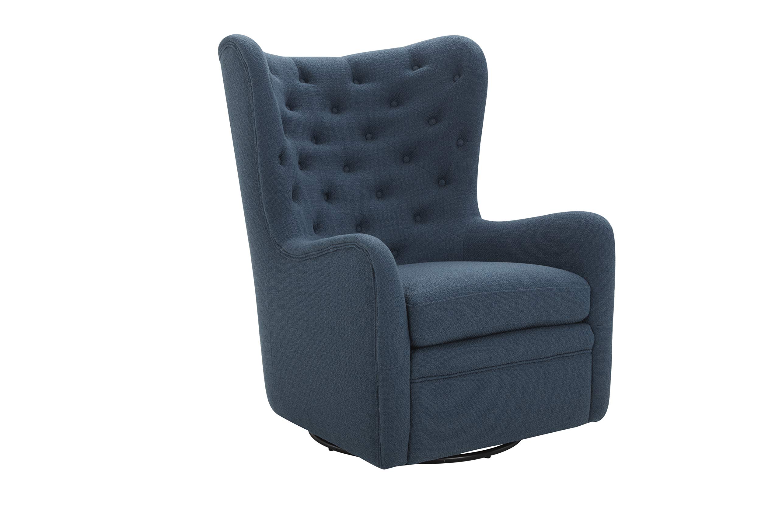 Amazon Brand β Stone & Beam Lessing Tufted Upholstered Glider, 32.7"W, Cadet Blue
